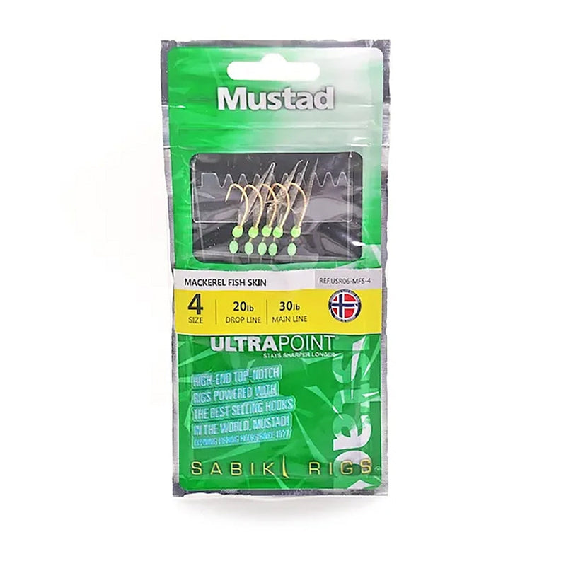 MUSTAD USR06 UP Sabiki Rig - Mackerel Fish Skin from MUSTAD - CHAOS Fishing