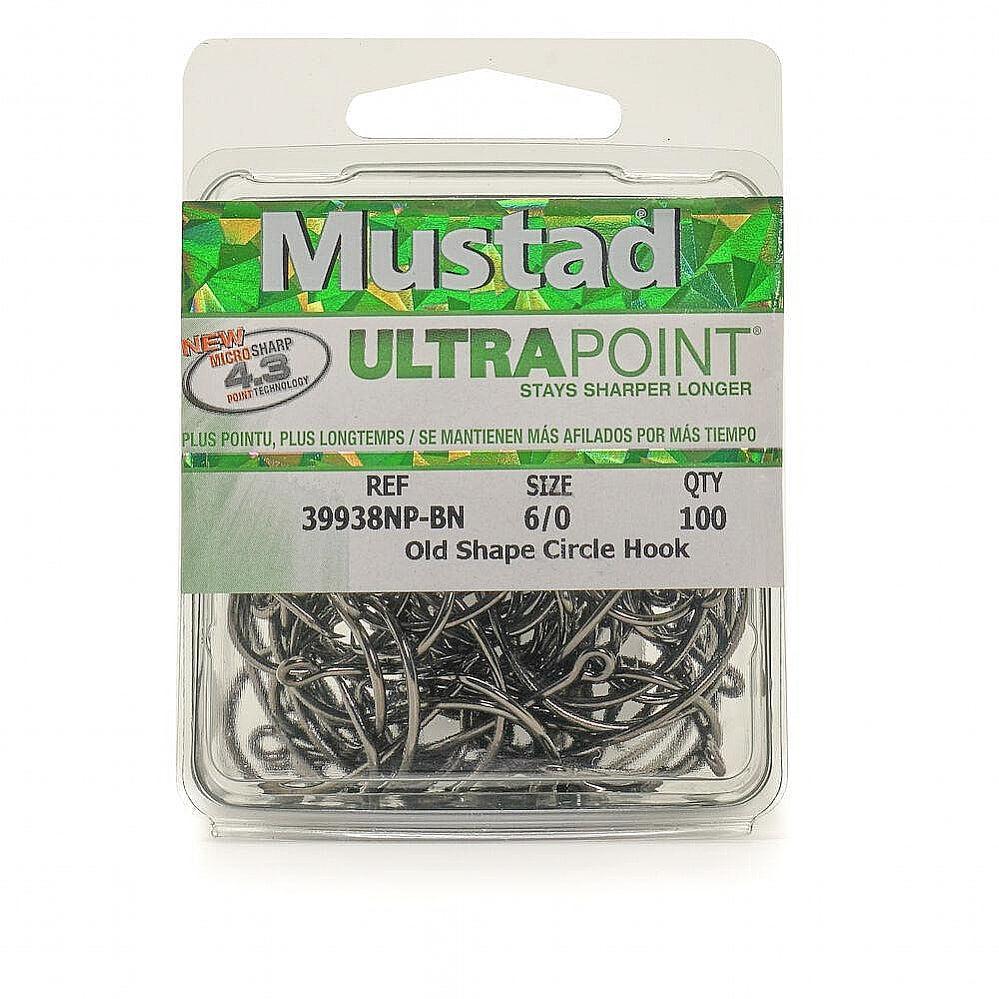 Mustad 39938NP Black Nickel Demon Inline Circle Hook 1X Fine from ...