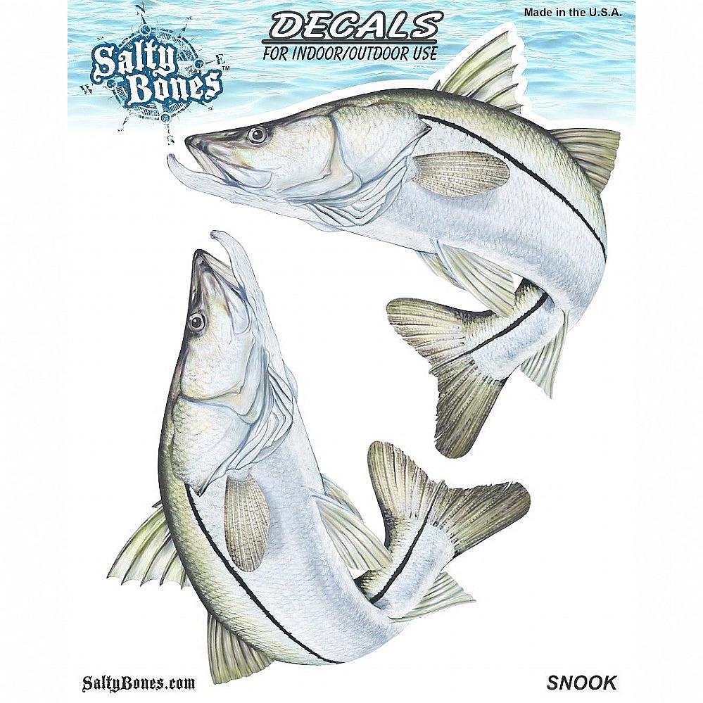 Salty Bones BSD2476 Decal, Double Snook from SALTY BONES – CHAOS Fishing