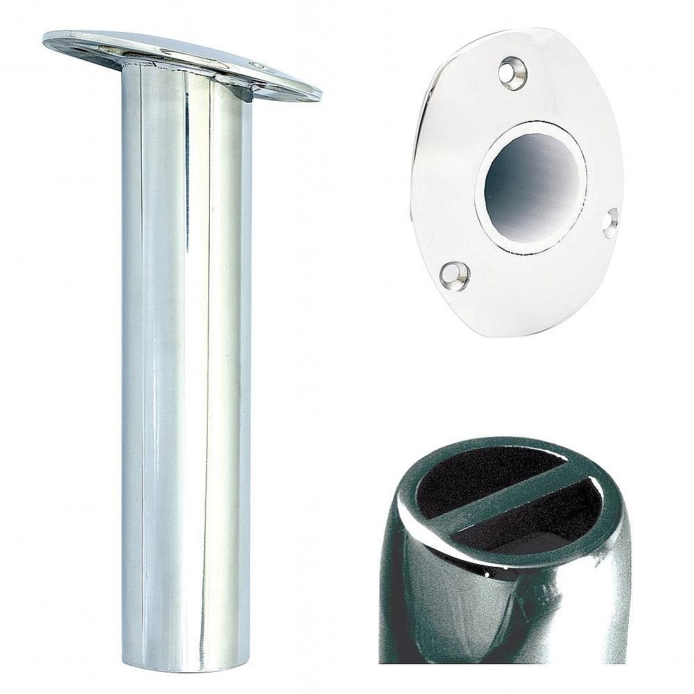 Tigress 15° 316 Stainless Steel 9"x2" Oval Head Gunnel Rod Holders from ...