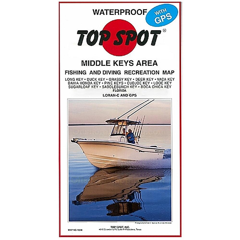 Top Spot Fishing Map N208, Middle Keys Area from TOP SPOT - CHAOS Fishing