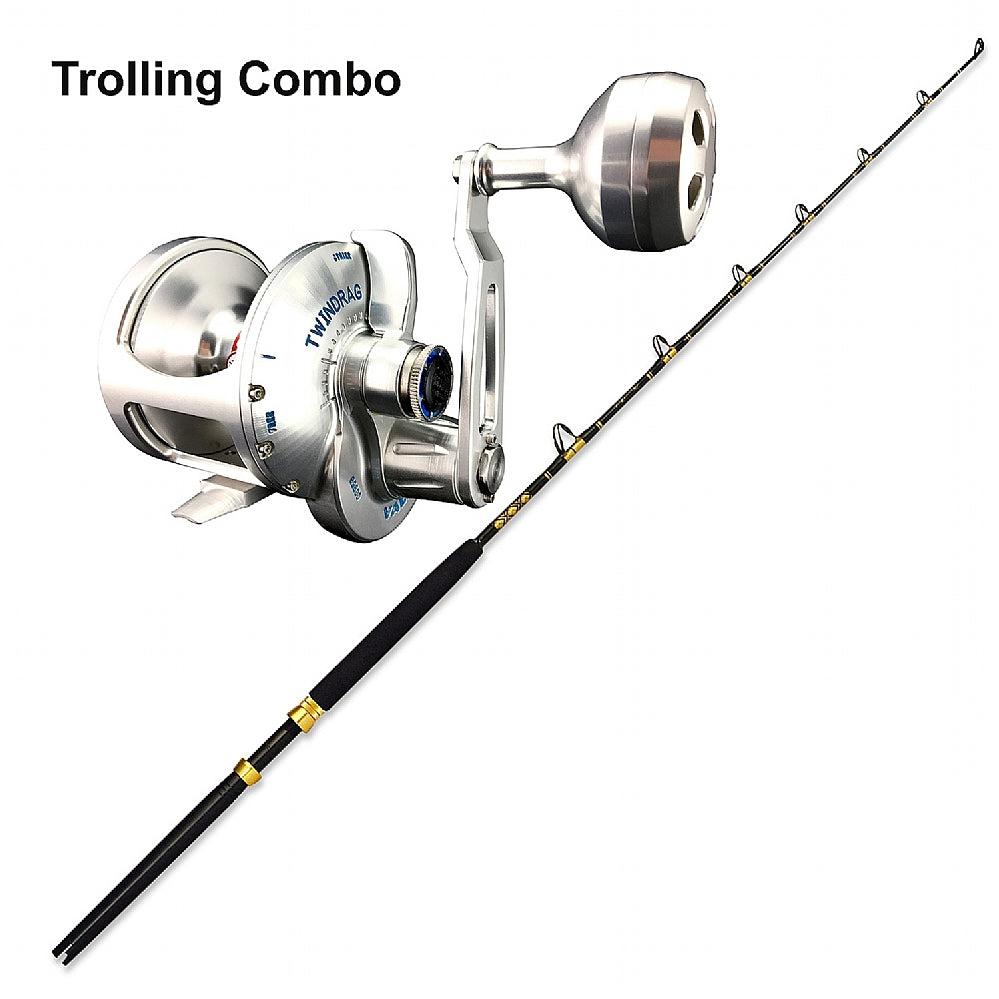 Trolling Combo Accurate Valiant BVL-600S Silver and CHAOS ECL 30-50 6FT ...