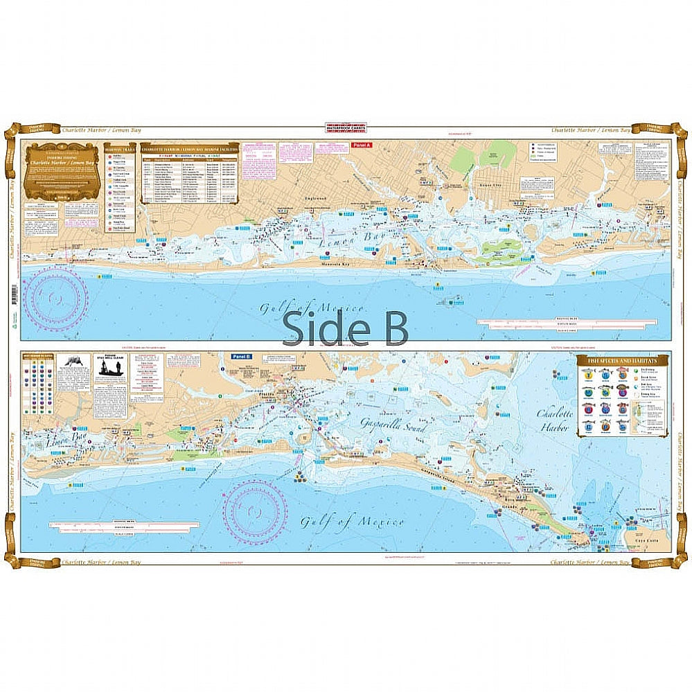 Waterproof Charts 1F Charlotte Harbor & Lemon Bay Inshore Fishing from ...