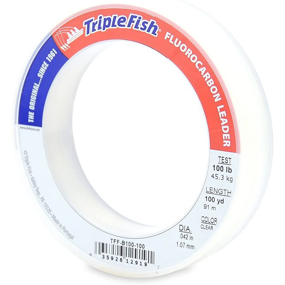 Triple Fish Fluorocarbon Leader 100YDS from TRIPLEFISH – CHAOS Fishing